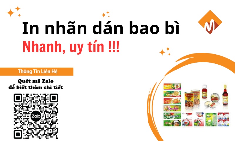 In nhãn dán bao bì - Uy tín, Giá Xưởng tại In Miligo