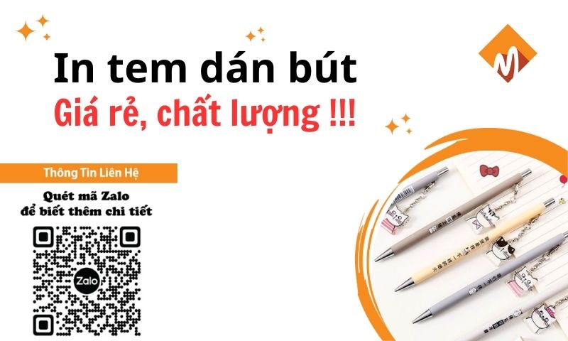 In tem dán bút giá rẻ, chất lượng tại TPHCM