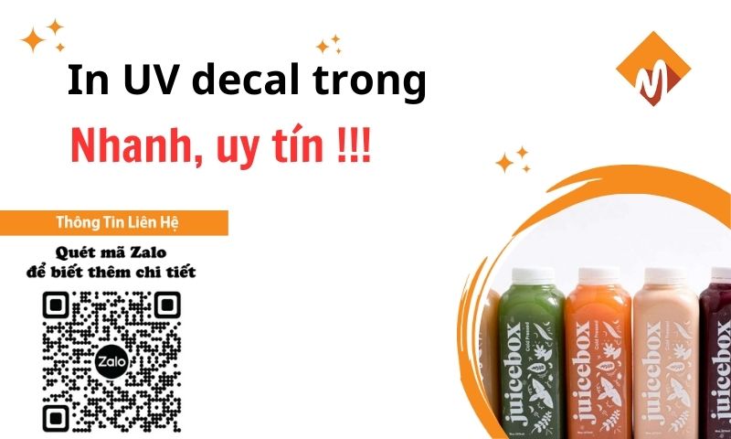 Bảng giá và địa chỉ in UV decal trong mới nhất 2025