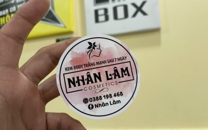 Mẫu tem dán kem body đẹp, uy tín & đặt in tại TPHCM