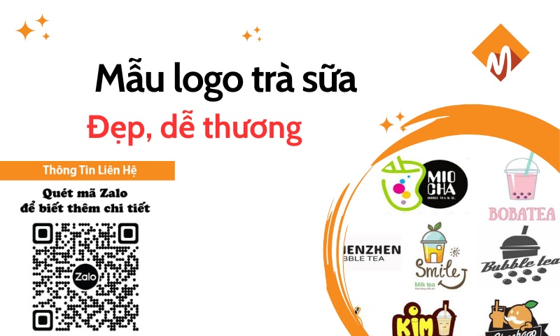 50+ Mẫu logo trà sữa ấn tượng, thu hút nhất năm 2026
